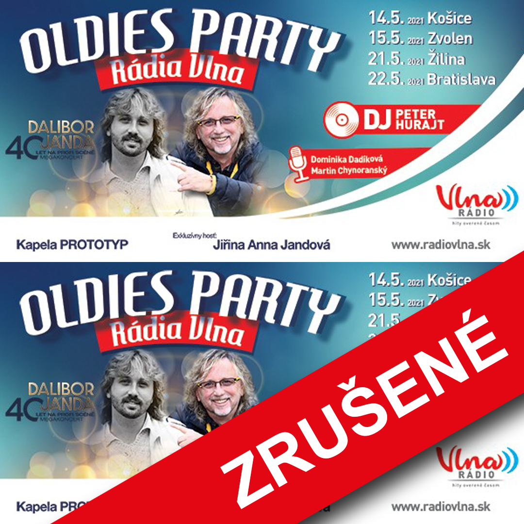 Oldies Párty Rádia Vlna s Daliborom Jandom sú zrušené! | Radio Vlna